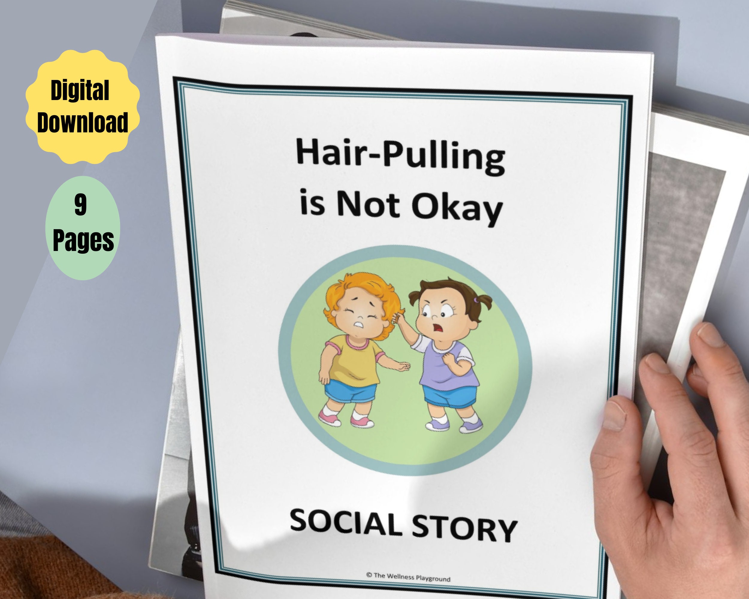 Social Story on Hair-pulling | Social Skills Lesson | Classroom Social ...