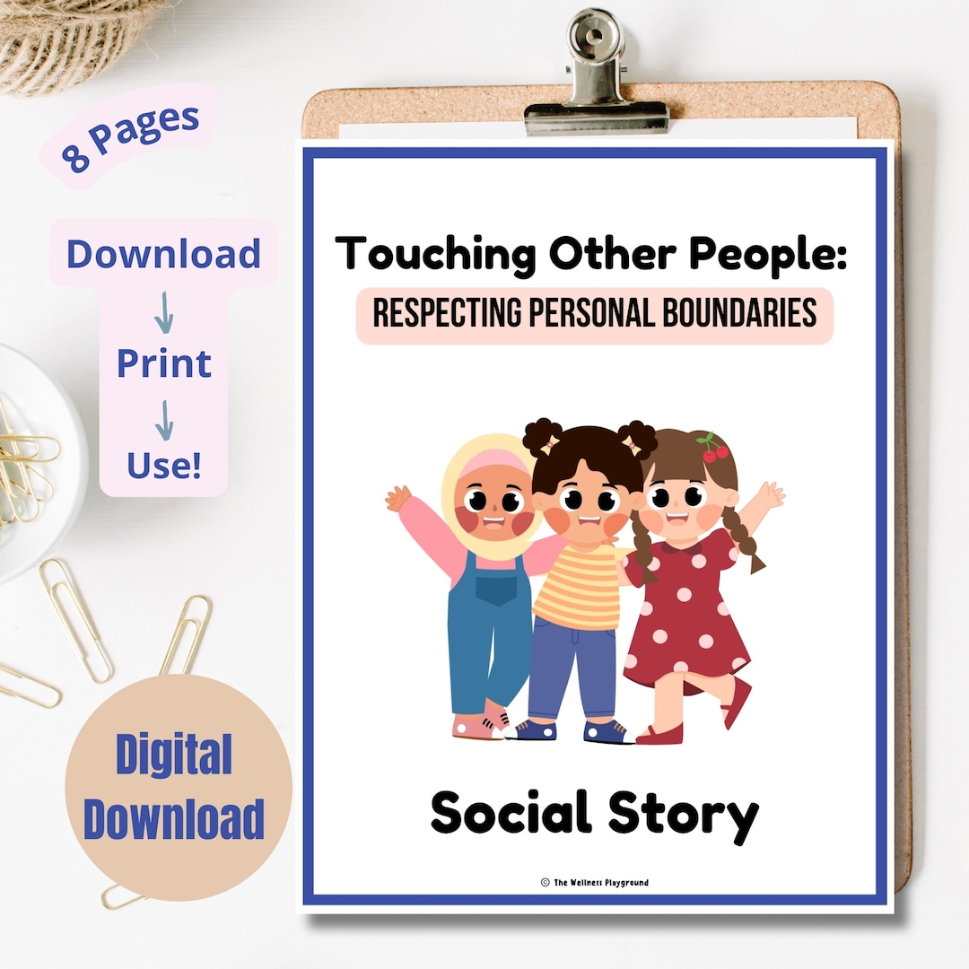 Personal Space Social Story: Respecting Boundaries (PDF) - Etsy