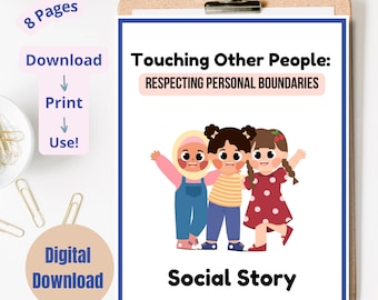 Personal Space Social Story: Respecting Boundaries (PDF) - Etsy