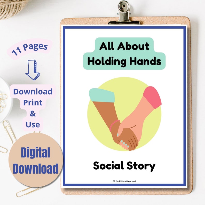 Social Story: All About Holding Hands (elopement) | Holding Hands ...