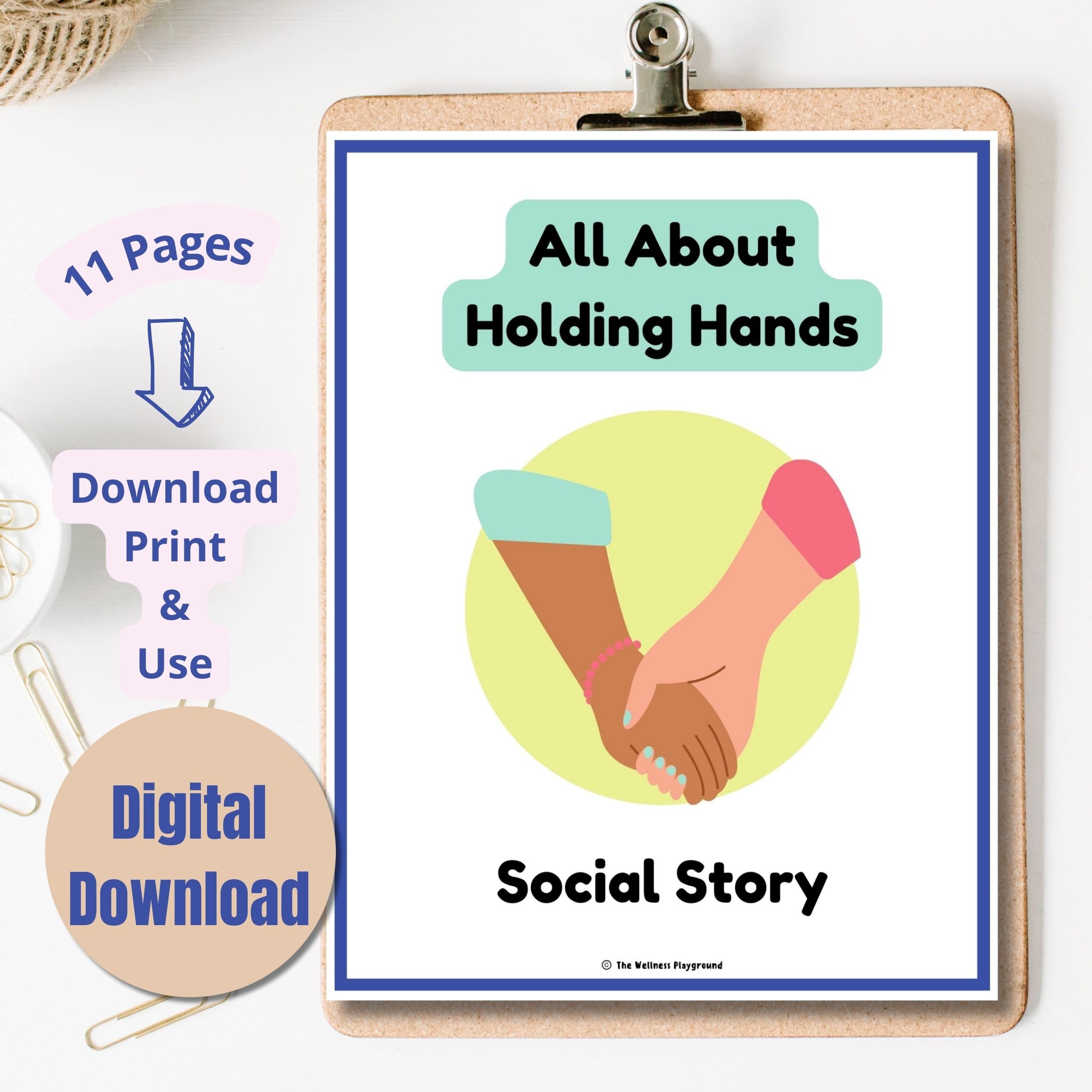 Social Story: All About Holding Hands (elopement) | Holding Hands ...