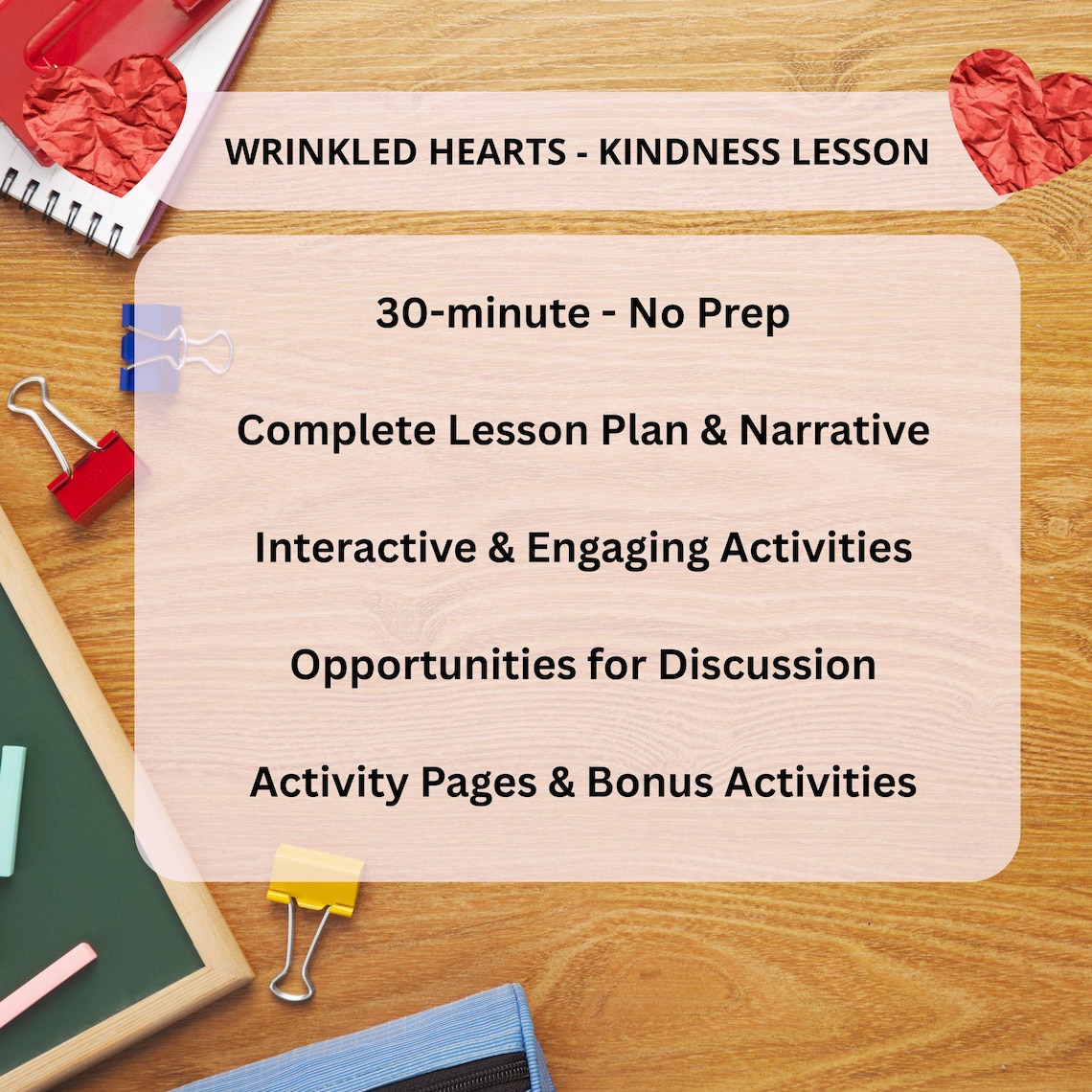 Kindness Lesson for Elementary | Wrinkled Heart Activity | SEL, Empathy ...