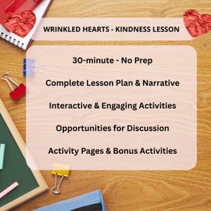 Kindness Lesson for Elementary | Wrinkled Heart Activity | SEL, Empathy ...