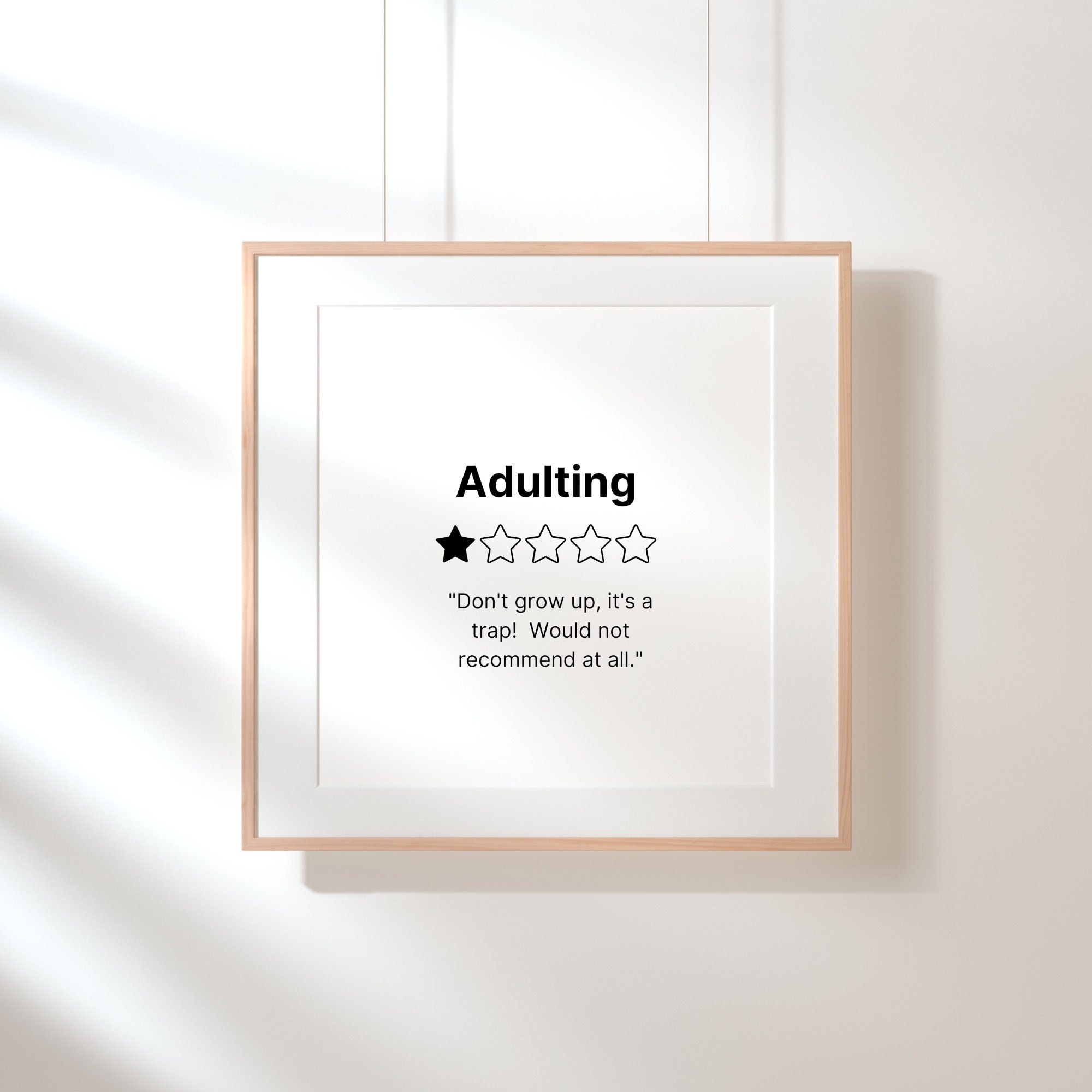 Adulting Printable Poster | Funny Digital Print on Adulting | Hilarious ...