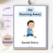 Social Story: No Running Away | Social Story About Running Away ...