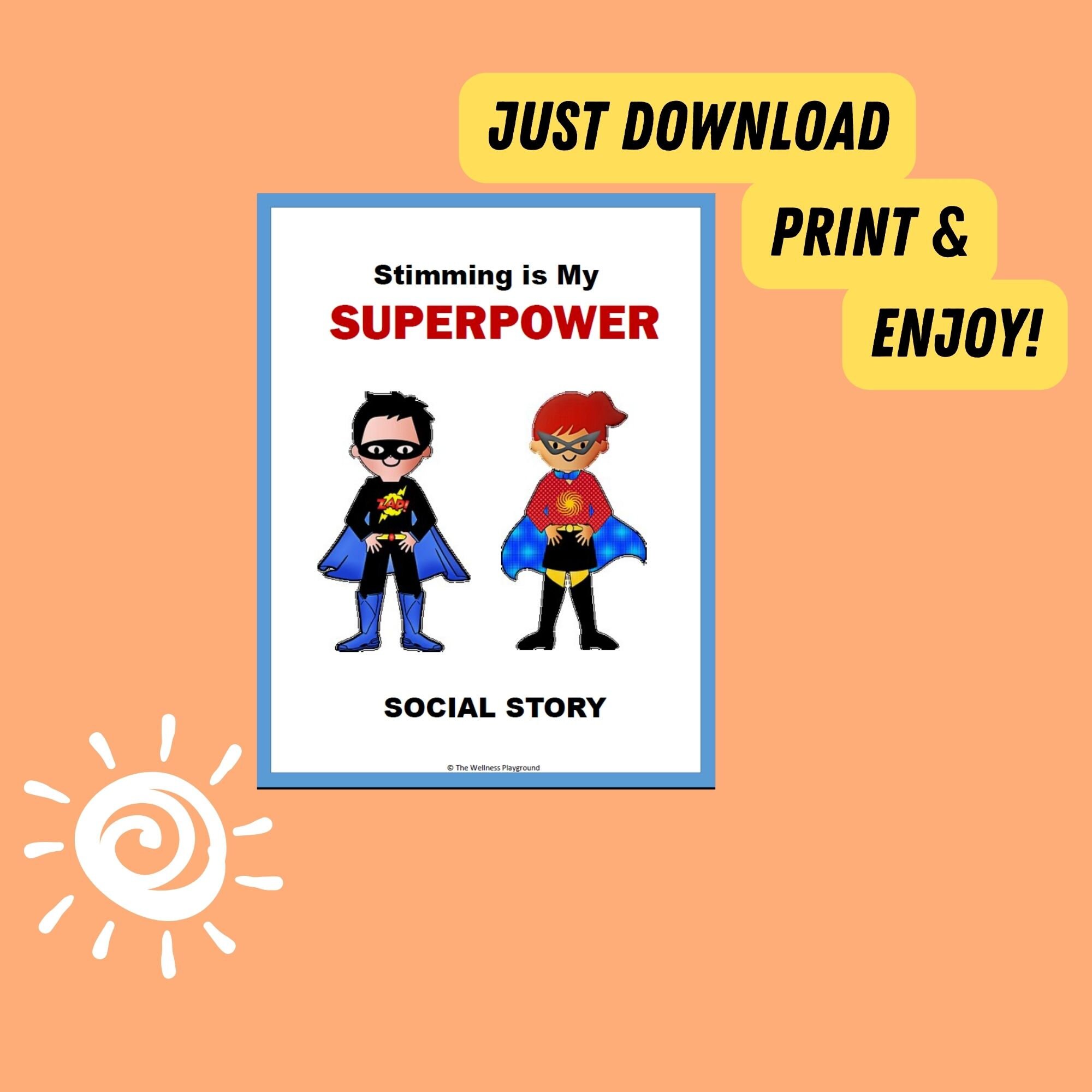 Social Story Bundle on Self-regulation Skills | Printable Social ...