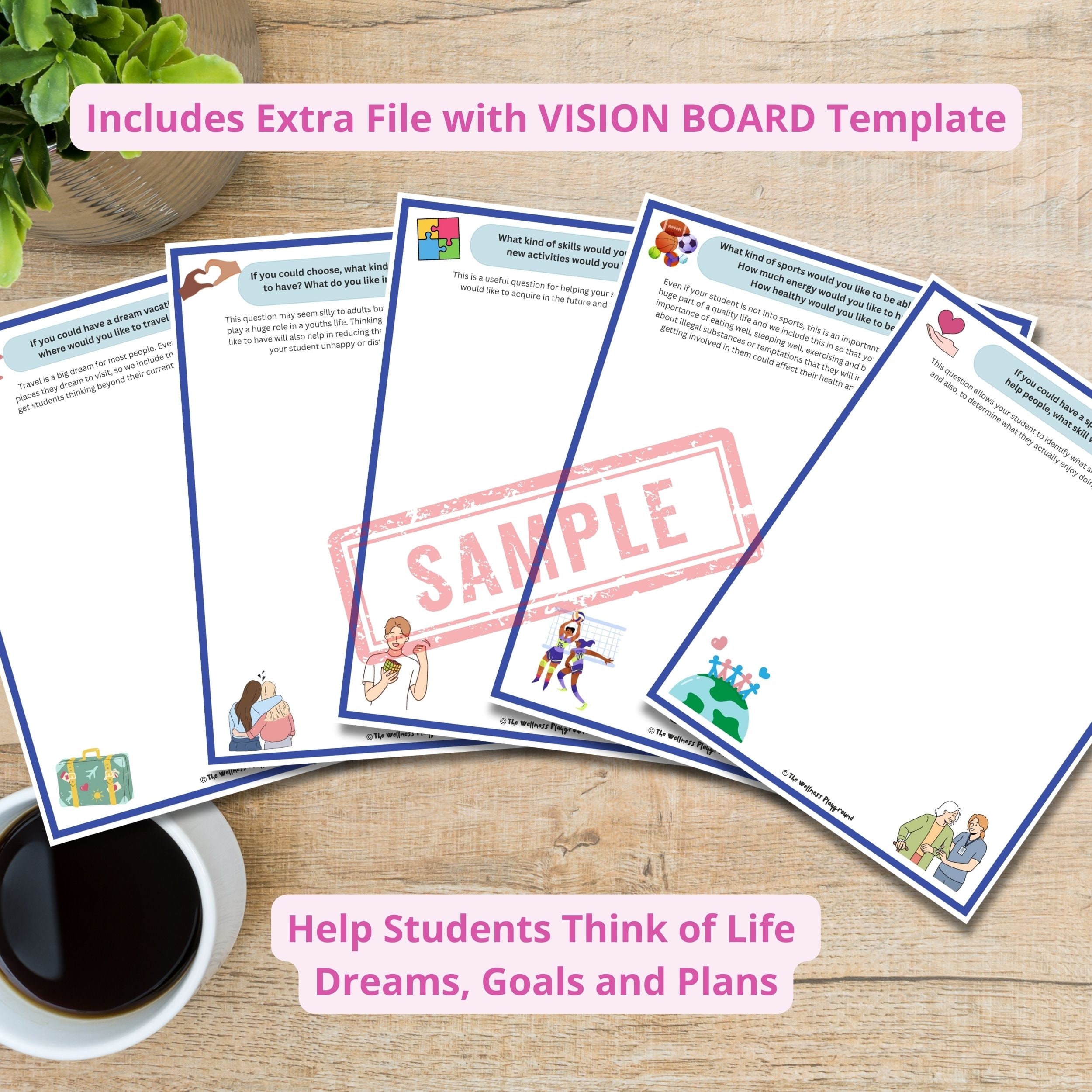 Vision Board Student Activity | Future Planning Lesson for Teens | Teen ...