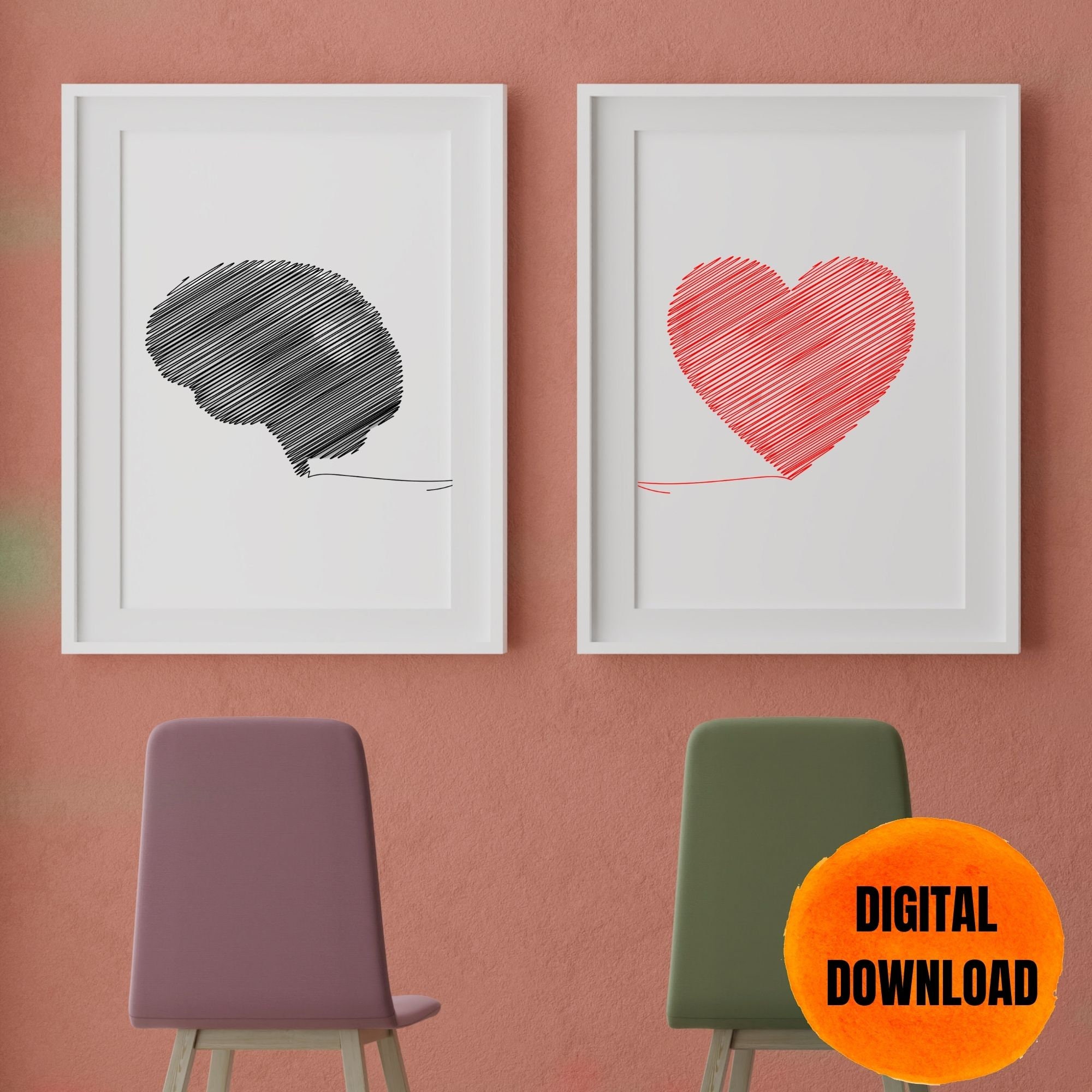 Therapy Office Decor | Psychology Wall Art | Printable Counseling Art ...