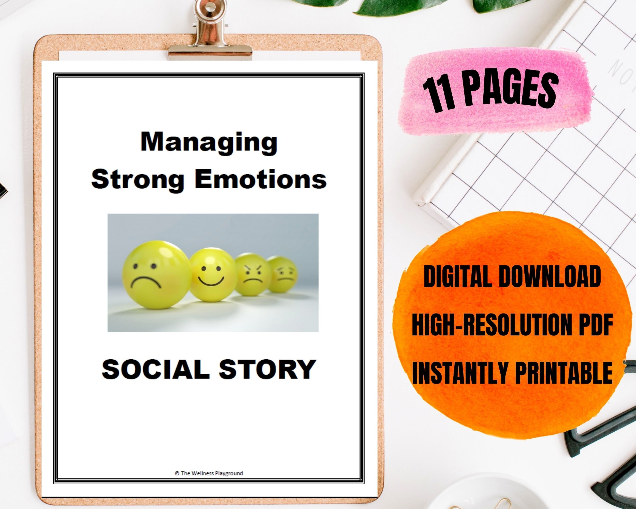 Social Story: Managing Strong Emotions | Digital Classroom Resource ...
