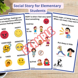 Social Story When I'm Feeling Mad, Anger Emotions Social Story, Social ...