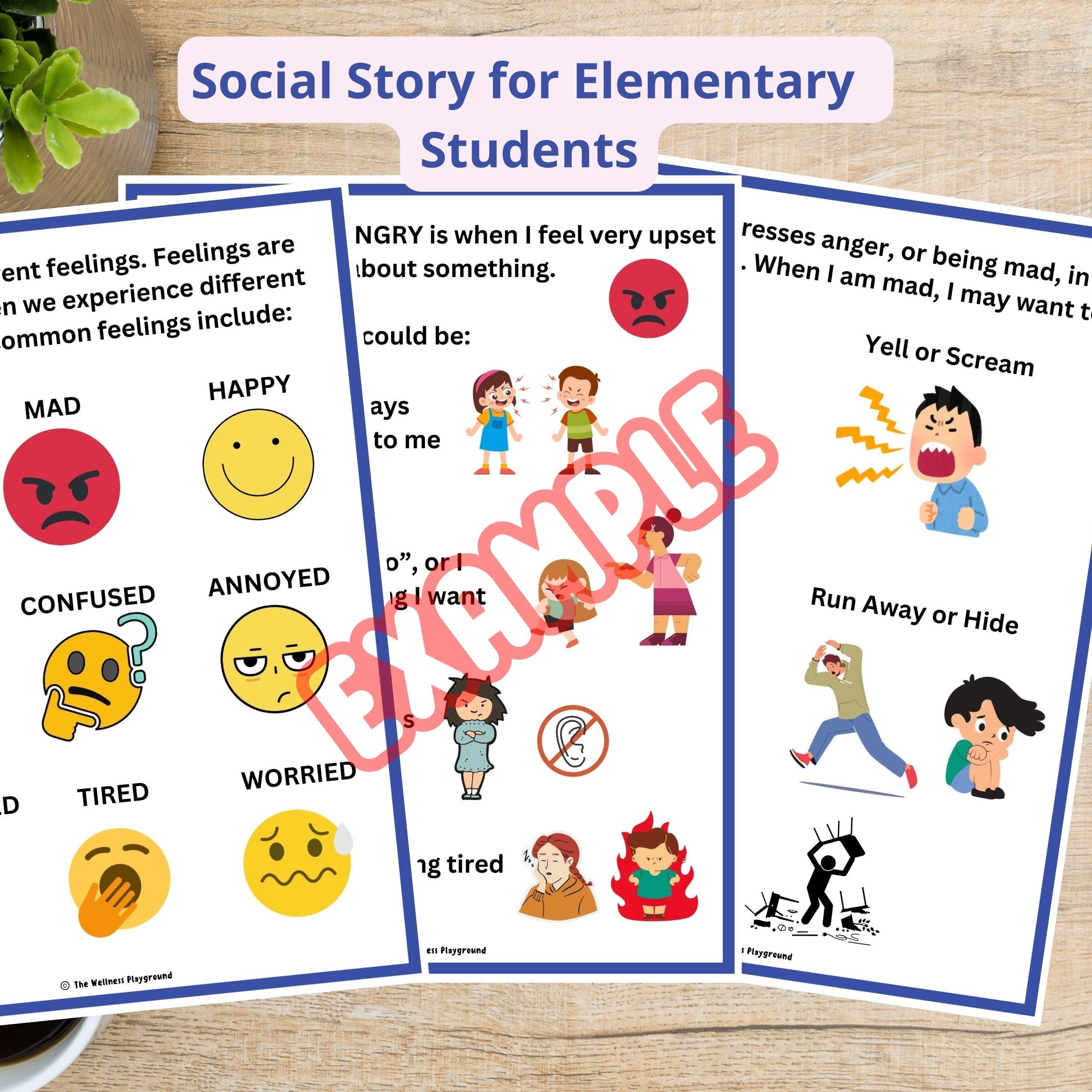 Social Story When I'm Feeling Mad, Anger Emotions Social Story, Social ...