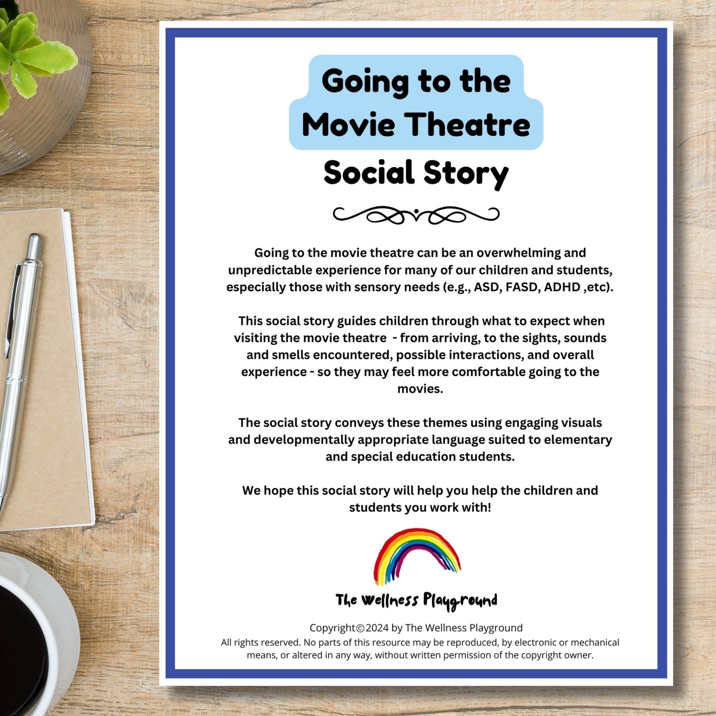 Social Story - Going to the Movie Theatre | Life Skills Lesson ...