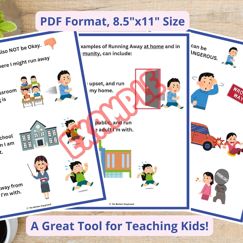 No Running Away Social Story: Autism & ADHD (digital Download) - Etsy