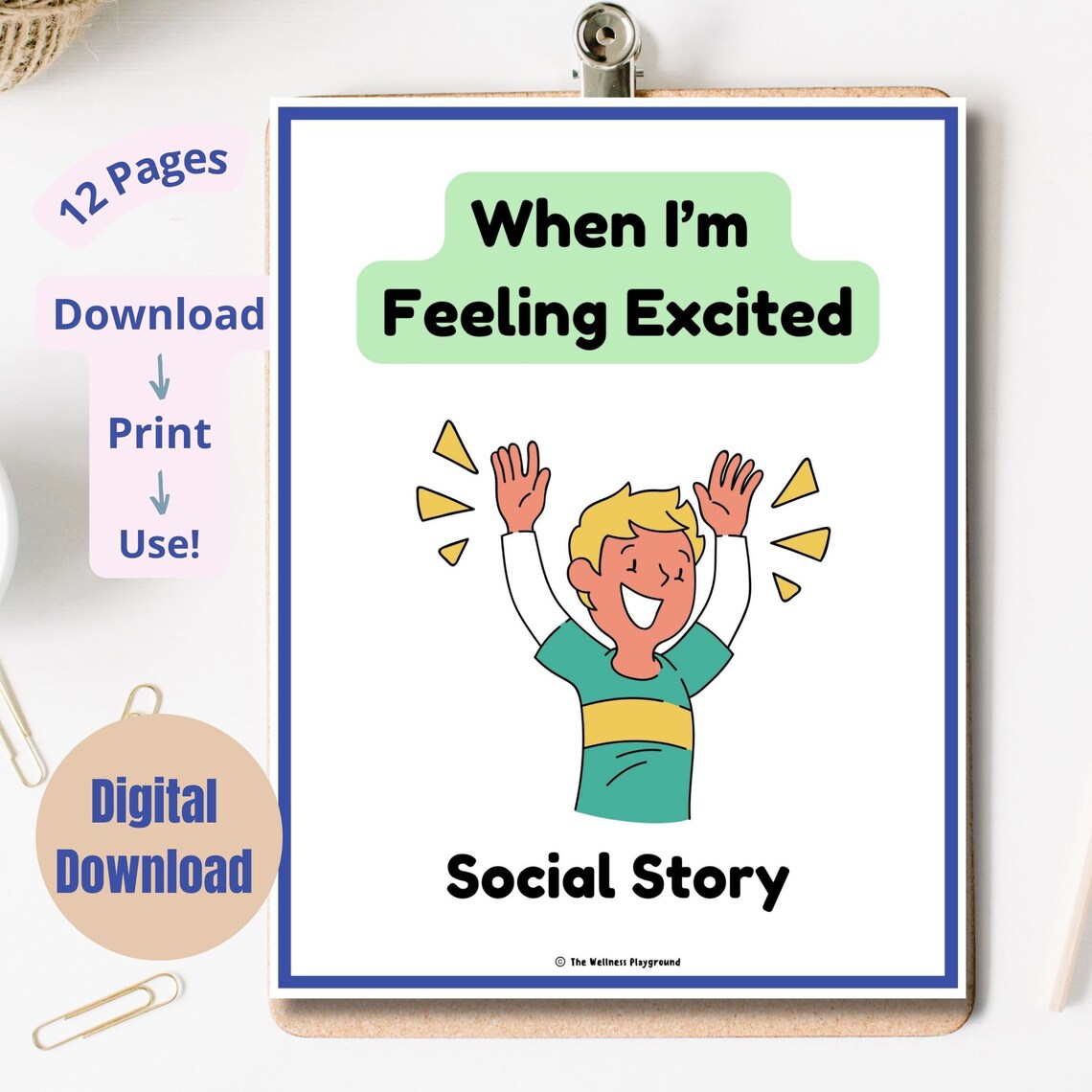 Social Story When I'm Feeling Excited | Feelings Social Story | Emotion ...