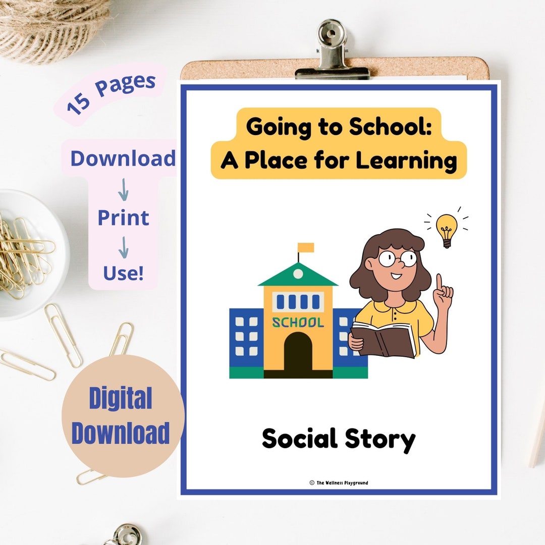 Social Story About Being at School | Going Back to School Social Story ...