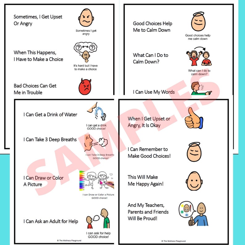 Social Story: What to Do When I Get Upset or Angry | Printable Social ...
