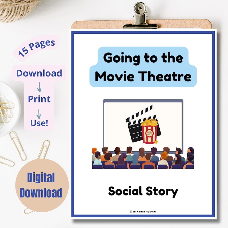 Social Story - Going to the Movie Theatre | Life Skills Lesson ...