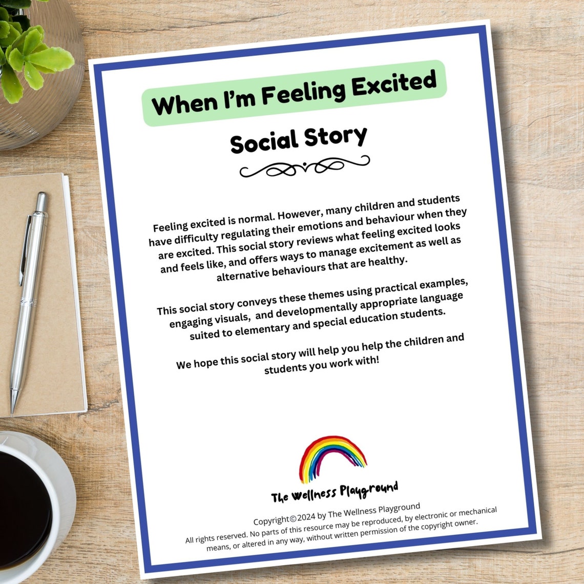 Social Story When I'm Feeling Excited | Feelings Social Story | Emotion ...