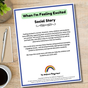 Social Story When I'm Feeling Excited | Feelings Social Story | Emotion ...