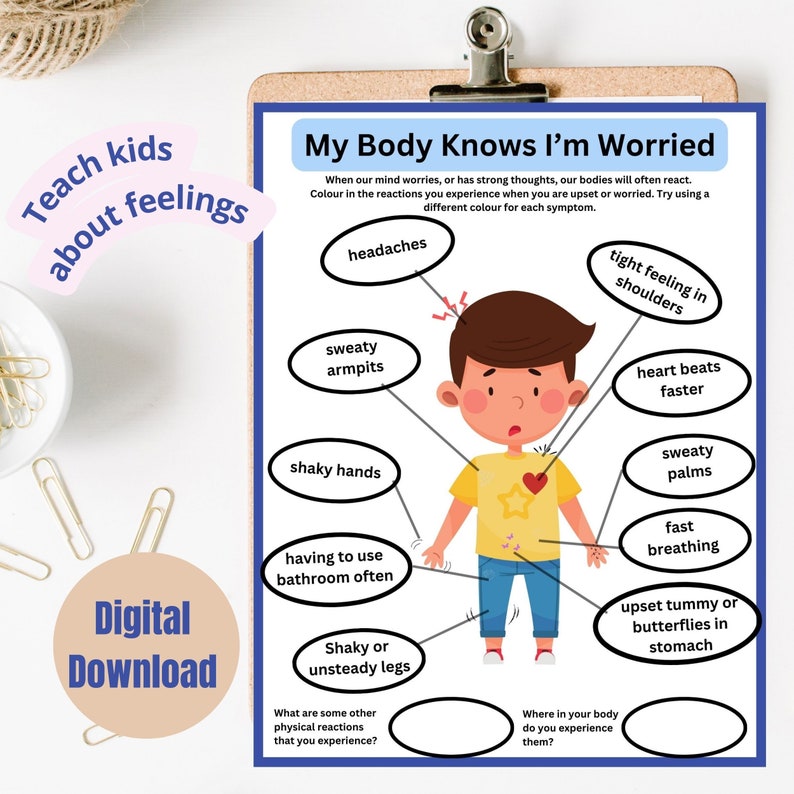 Feelings Activity for Elementary | Social Emotional Learning Lesson - Etsy