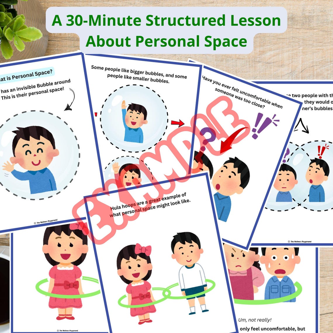 Personal Space Social Story: Elementary Lesson & Hula Hoop Game ...