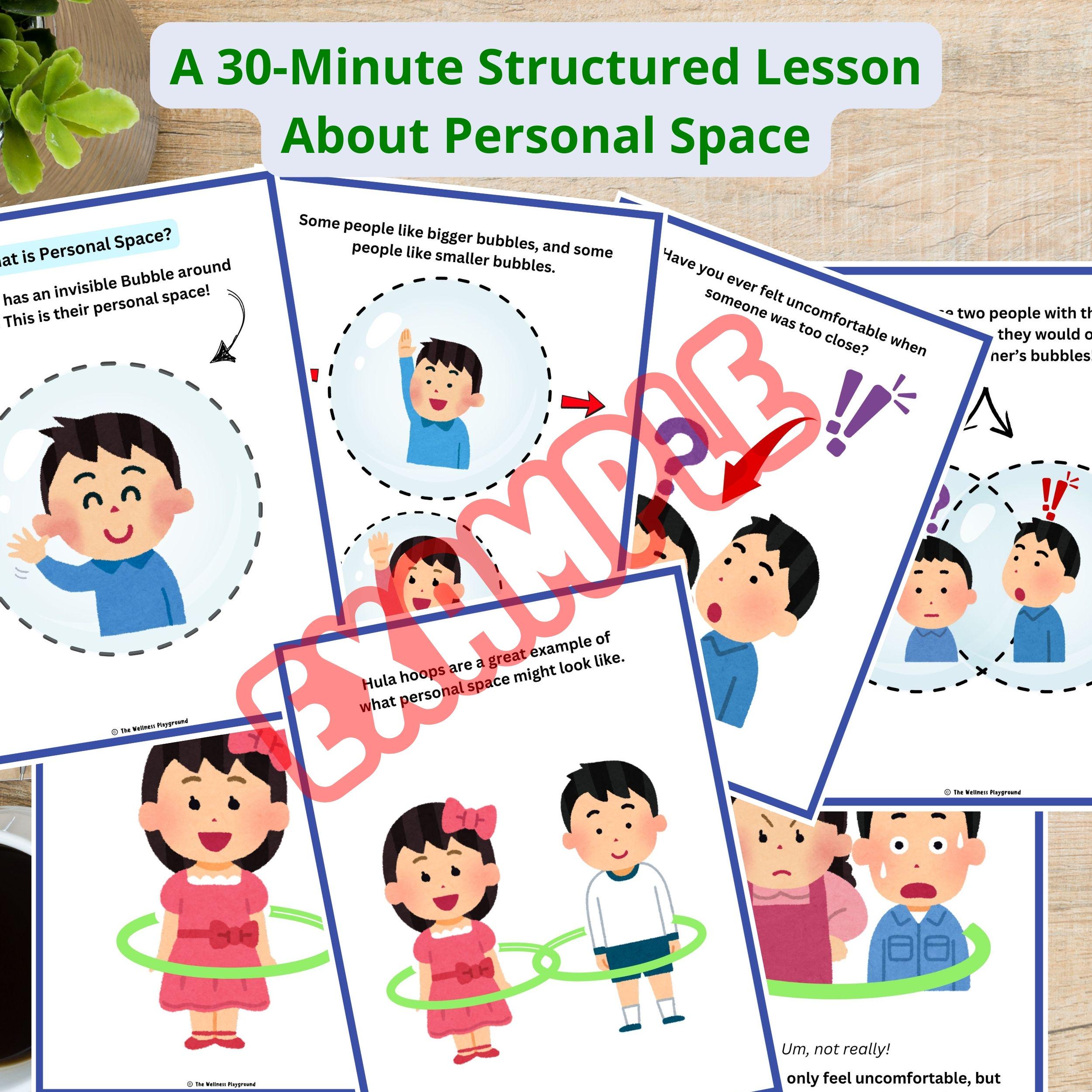 Personal Space Social Story Lesson | Fun Activities, Hula Hoop Game ...