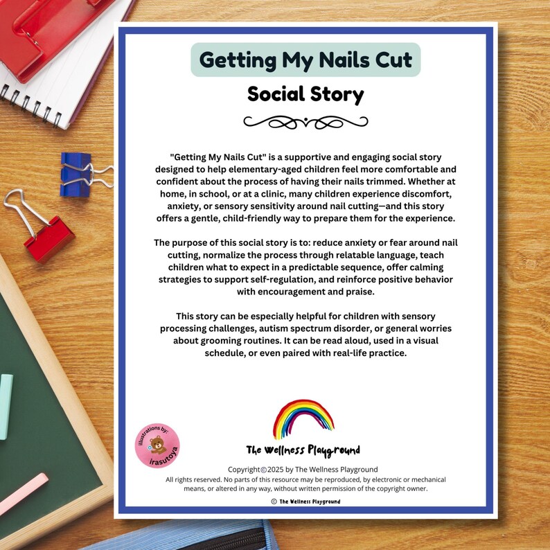 Cutting Nails Social Story: Life Skills, Personal Hygiene (PDF) - Etsy