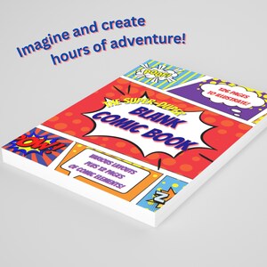 Blank Comic Book | Printable Comic Book Template | Digital Comic Book ...