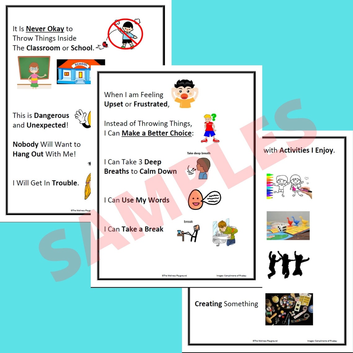 Throwing Things Social Story: Classroom Resource (digital Download) - Etsy