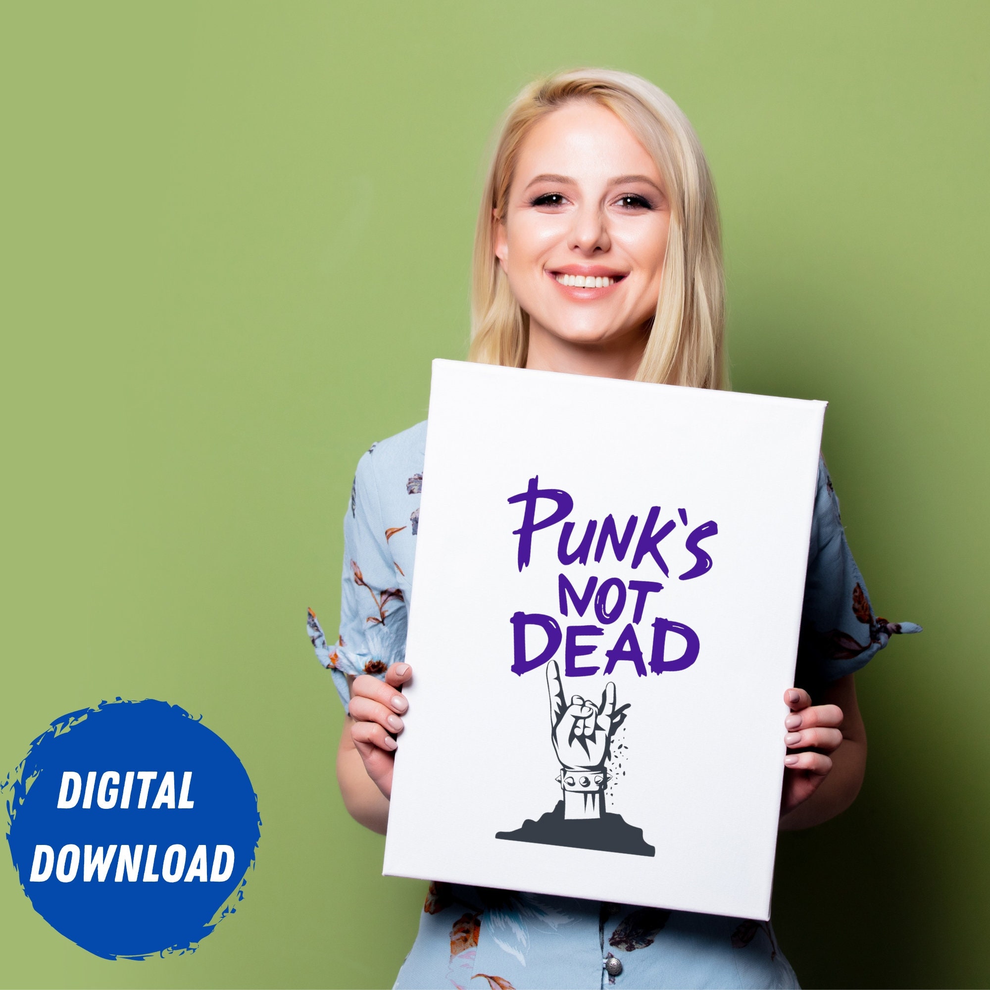 Punk's Not Dead Punk Music Poster Music Wall Decor - Etsy