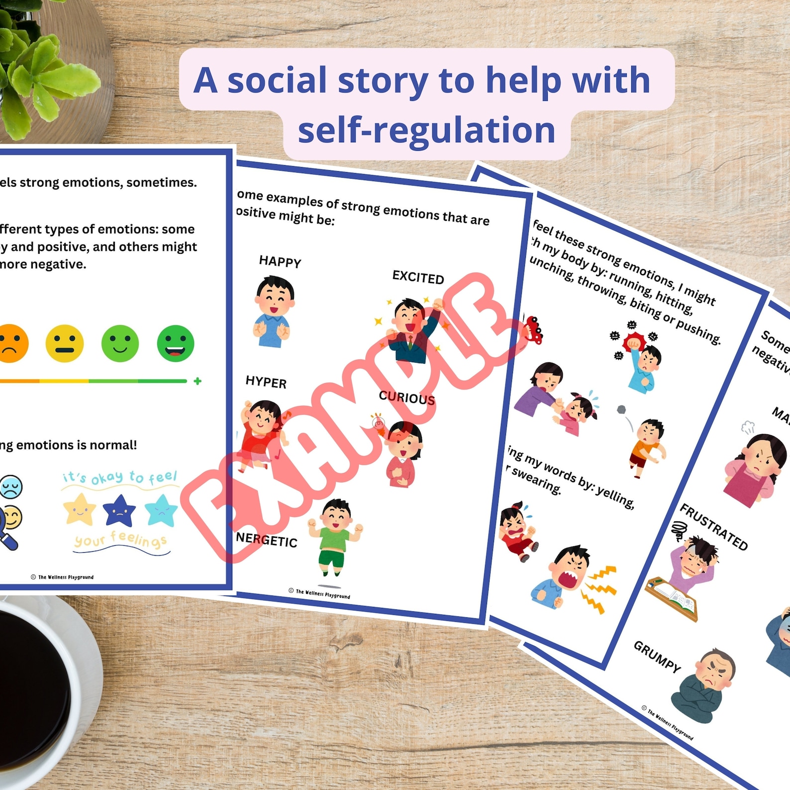 Calm My Body Social Story: Self-regulation Lesson for Kids (digital ...