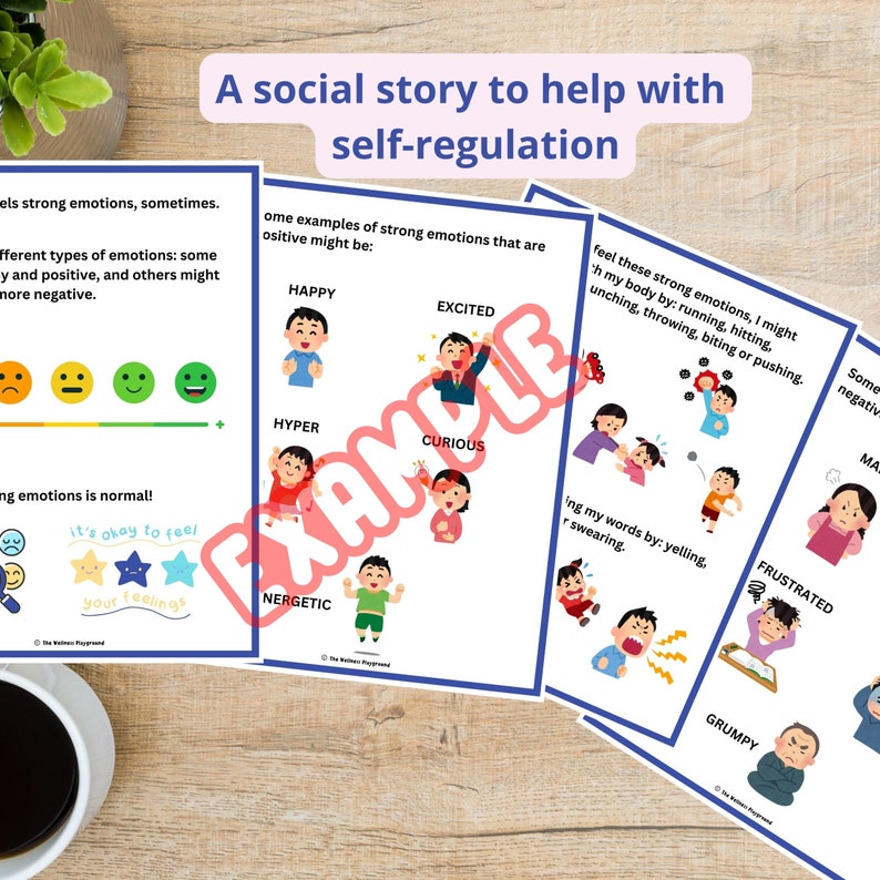 Calm My Body Social Story: Self-regulation Lesson for Kids (digital ...