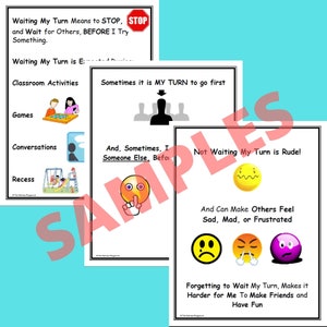 Printable Social Story: Taking Turns - Social Skills (PDF) - Etsy
