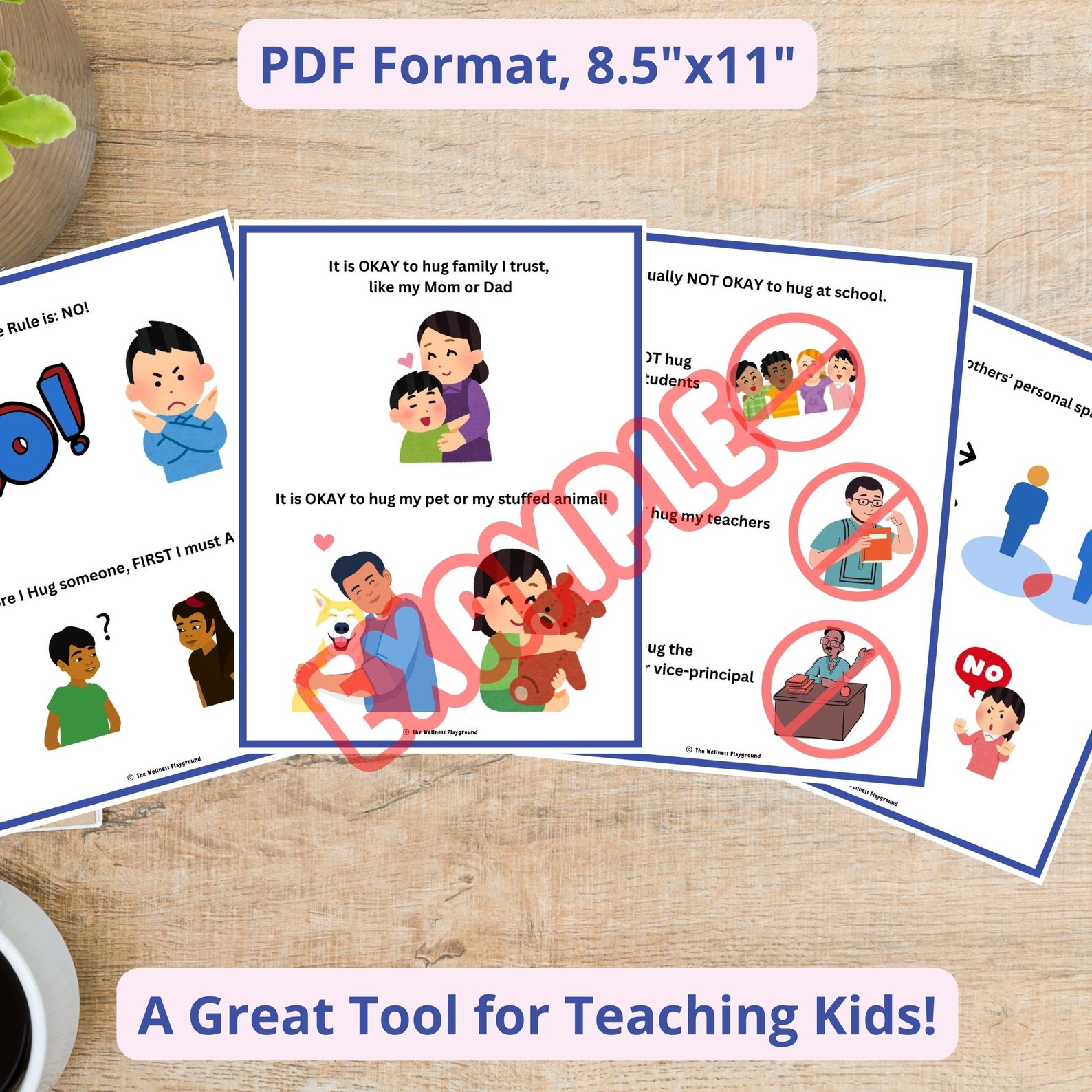 Social Story: All About Hugs | Personal Space Boundaries Lesson ...