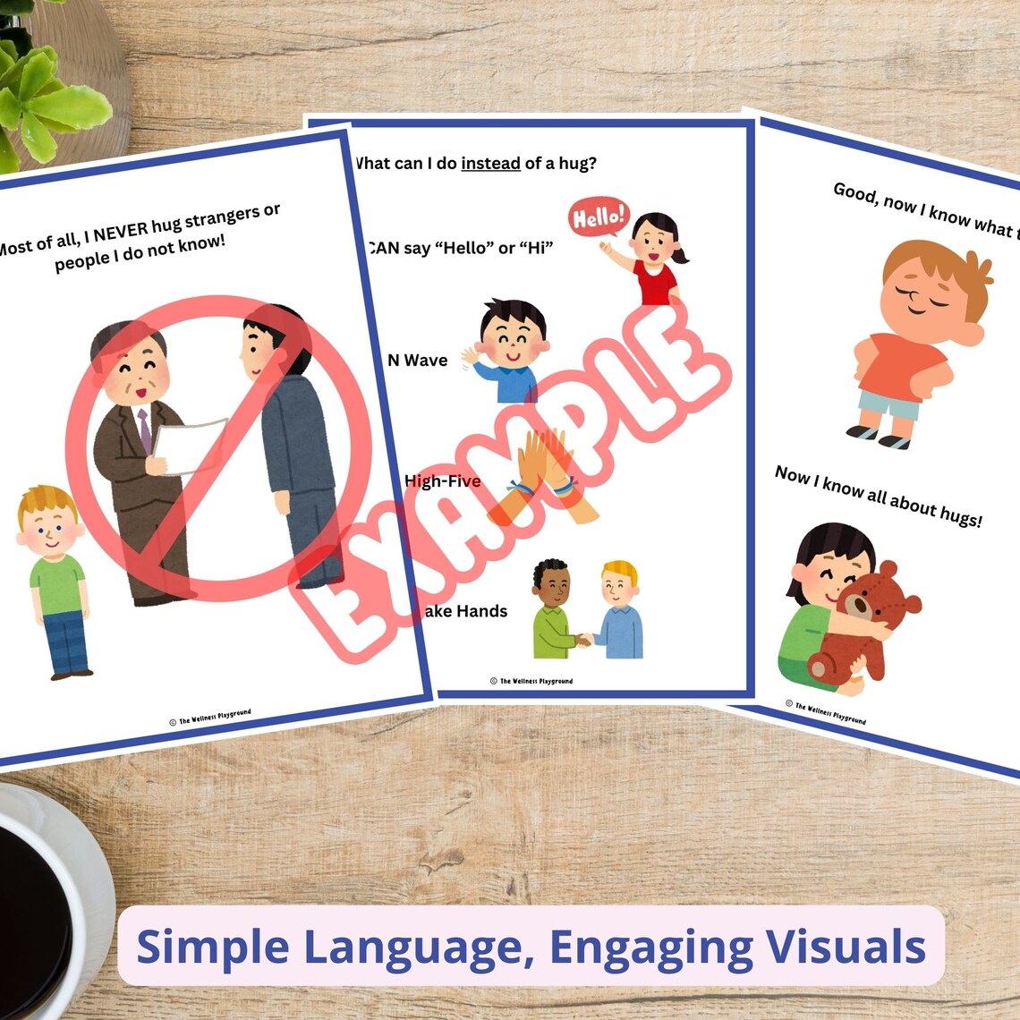 Social Story: All About Hugs | Personal Space Boundaries Lesson ...