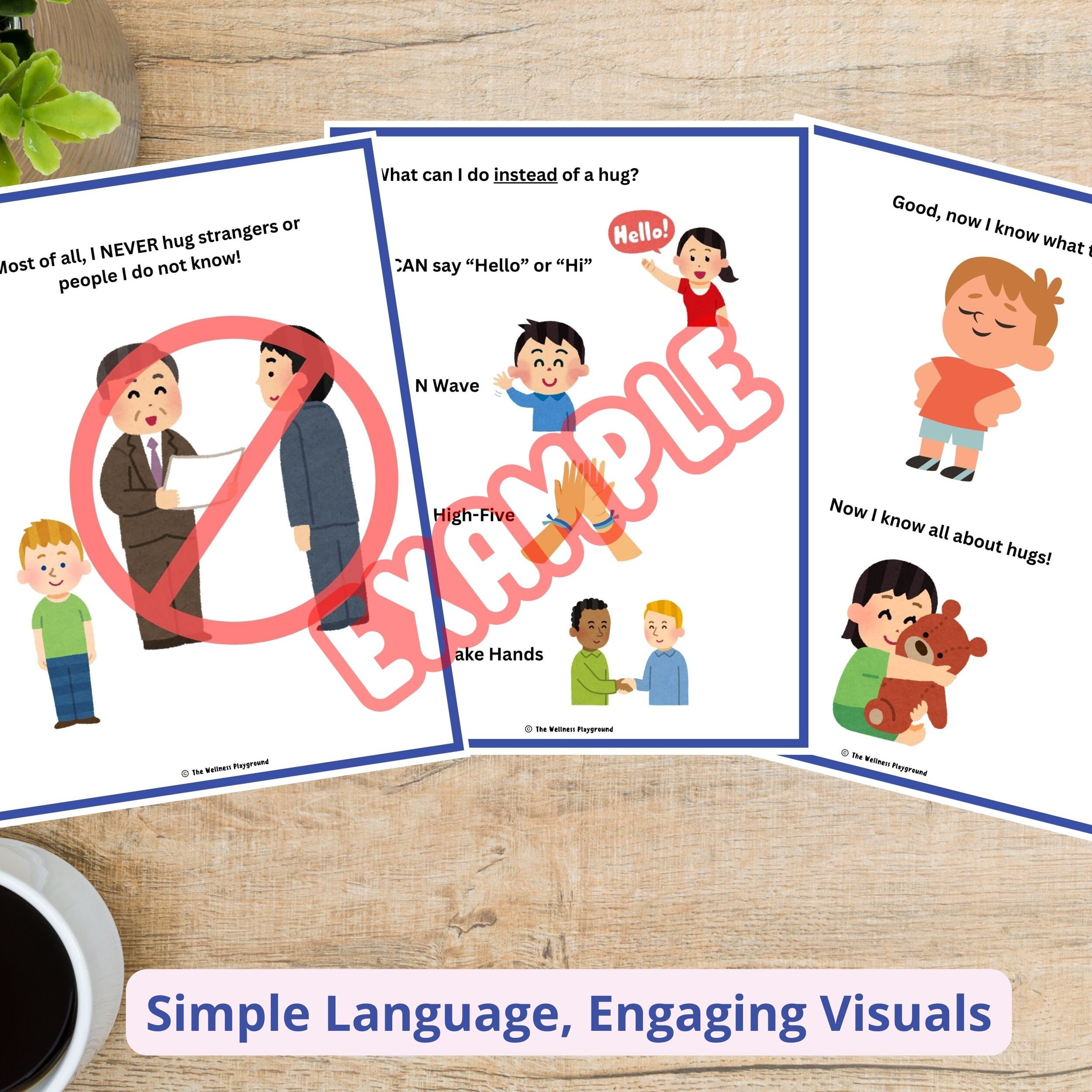 Social Story: All About Hugs | Personal Space Boundaries Lesson ...