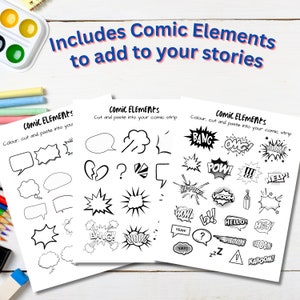 Blank Comic Book | Printable Comic Book Template | Digital Comic Book ...