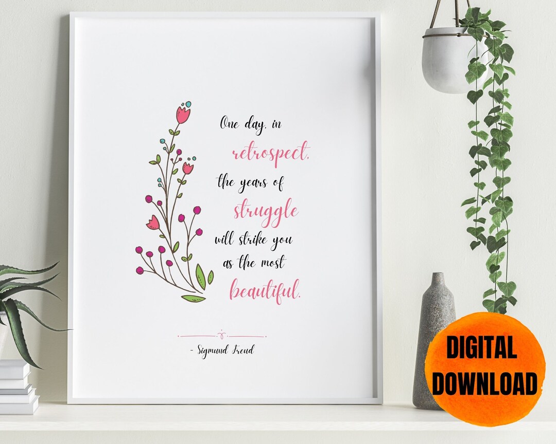 Freud Quote | Inspirational Poster | Printable Wall Decor | Digital ...