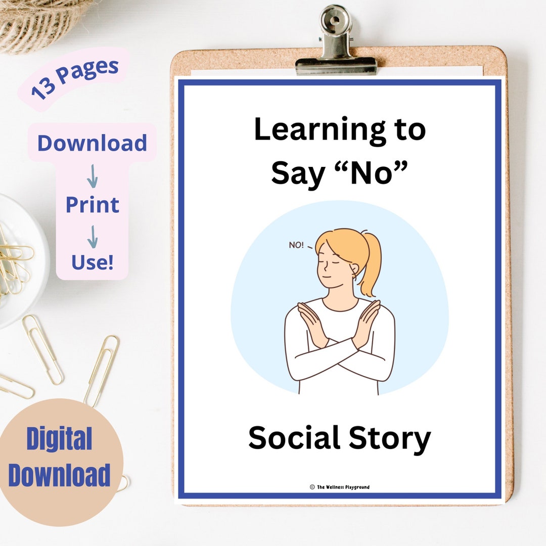 Learning to Say "no" Social Story | Social Stories on Social Skills ...