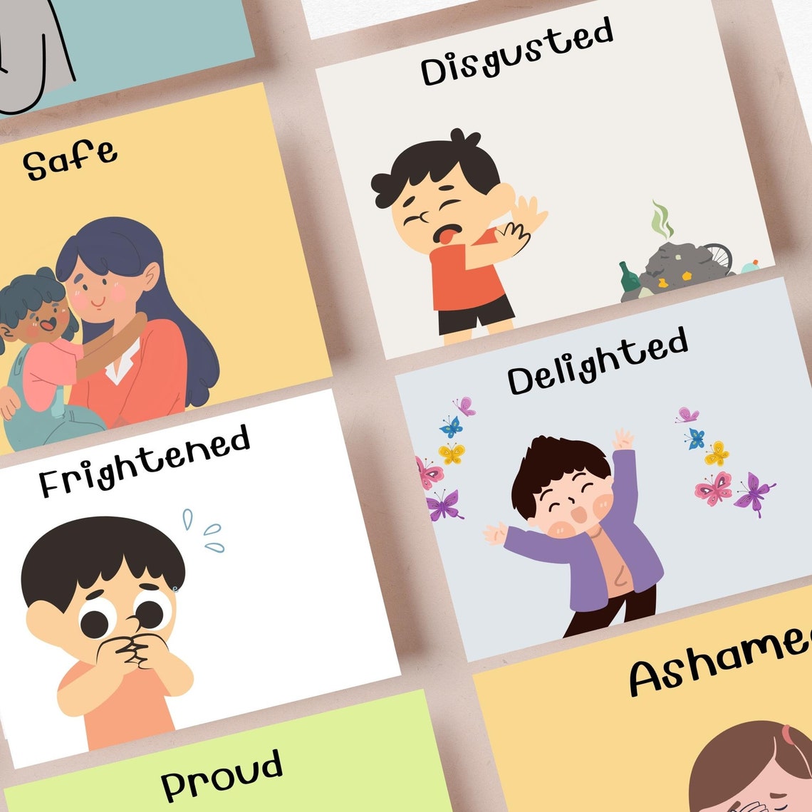 Feelings Cards Visuals for Kids | Emotions Printables | Social ...
