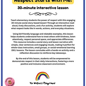 Respect Social Story & SEL Lesson for Elementary | 30-minute Classroom ...