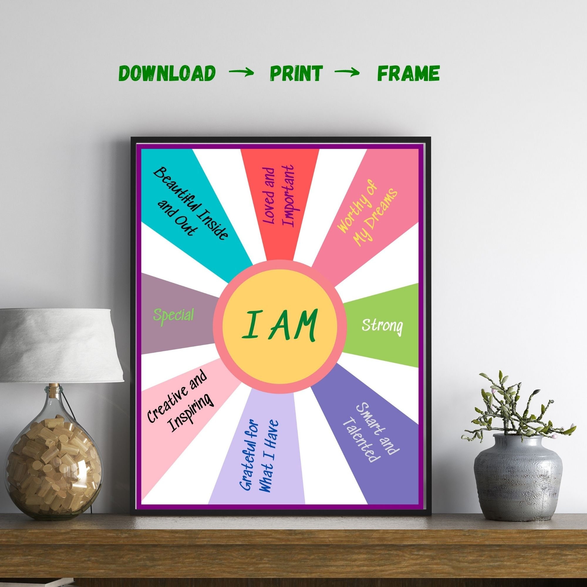 Inspirational Poster | Classroom Print | Mental Health Poster | Self ...