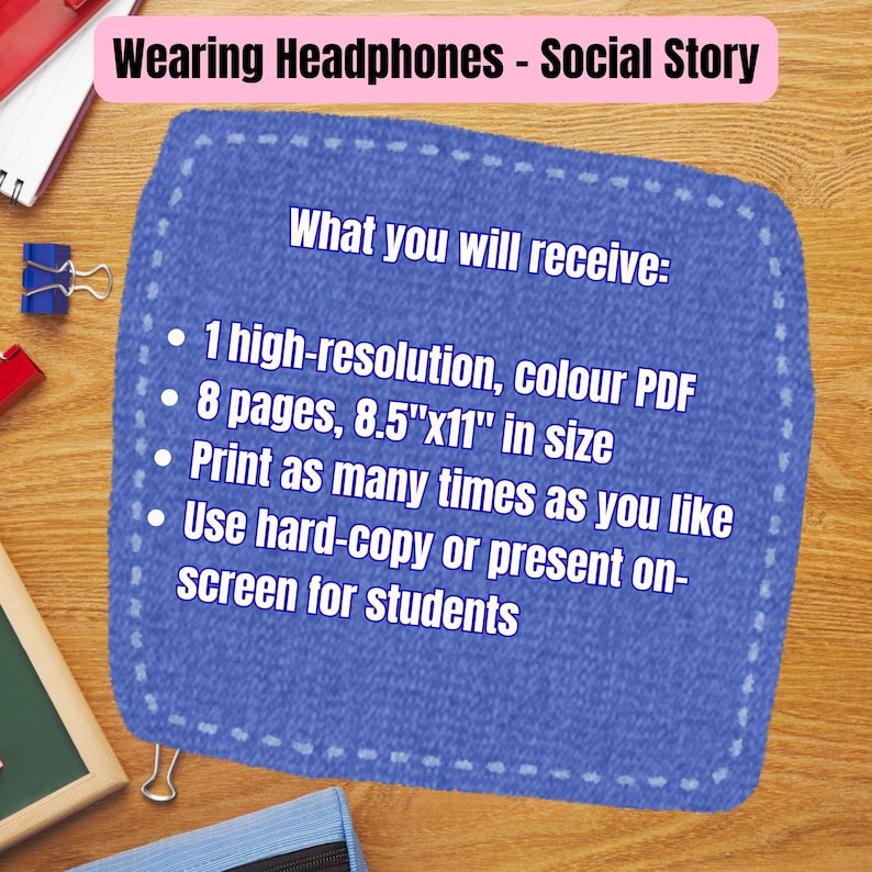 Wearing Headphones Social Story | Noise Sensitivity & Self-regulation ...