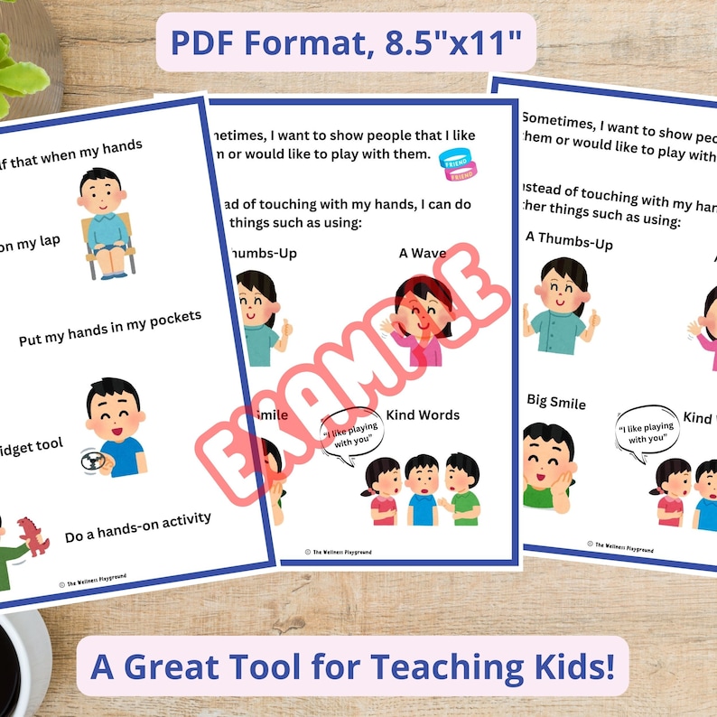 Personal Space Social Story: Keeping Hands to Self (PDF) - Etsy