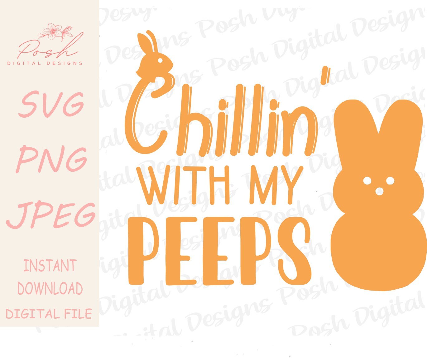 Easter SVG, Peep SVG, Cute Peeps Svg, Bunny Clip Art, Bunny Jpg, Cricut ...