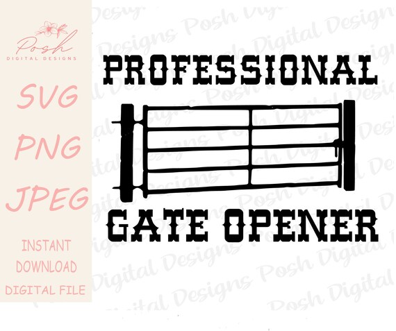 Professional Gate Opener Svg Country Svg Files for Cricut and | Etsy