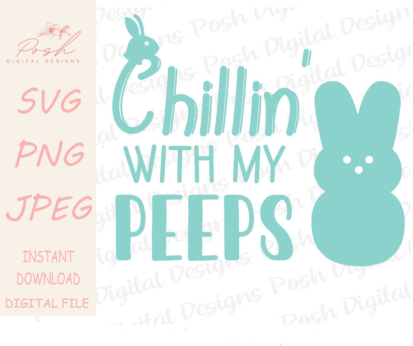 Easter SVG, Peep SVG, Cute Peeps Svg, Bunny Clip Art, Bunny Jpg, Cricut ...