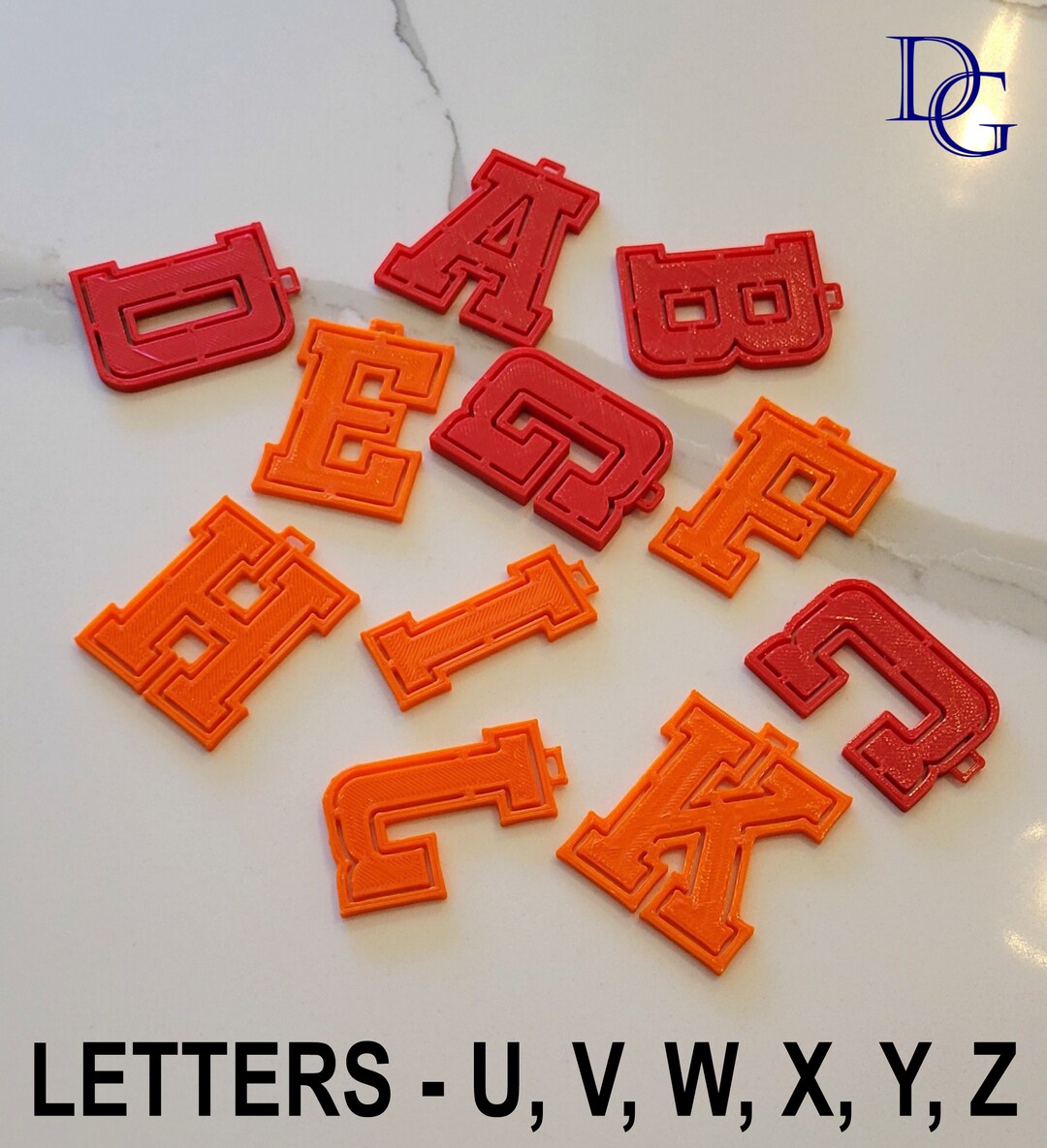 STL Letter Files, 3D Printer Files, Letters for 3D Printing, STL ...
