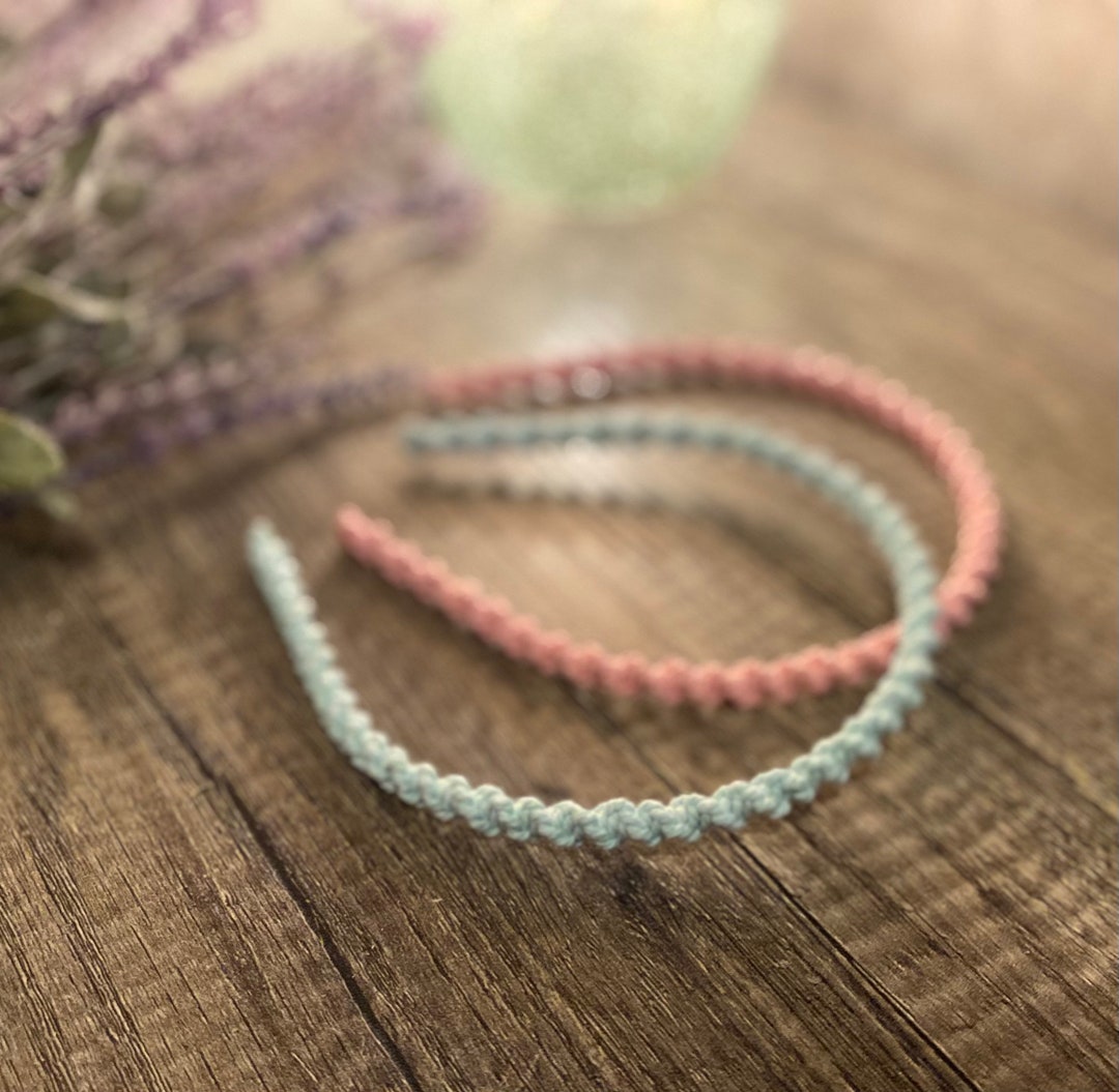 Single Spiral Macrame Headbands - Etsy