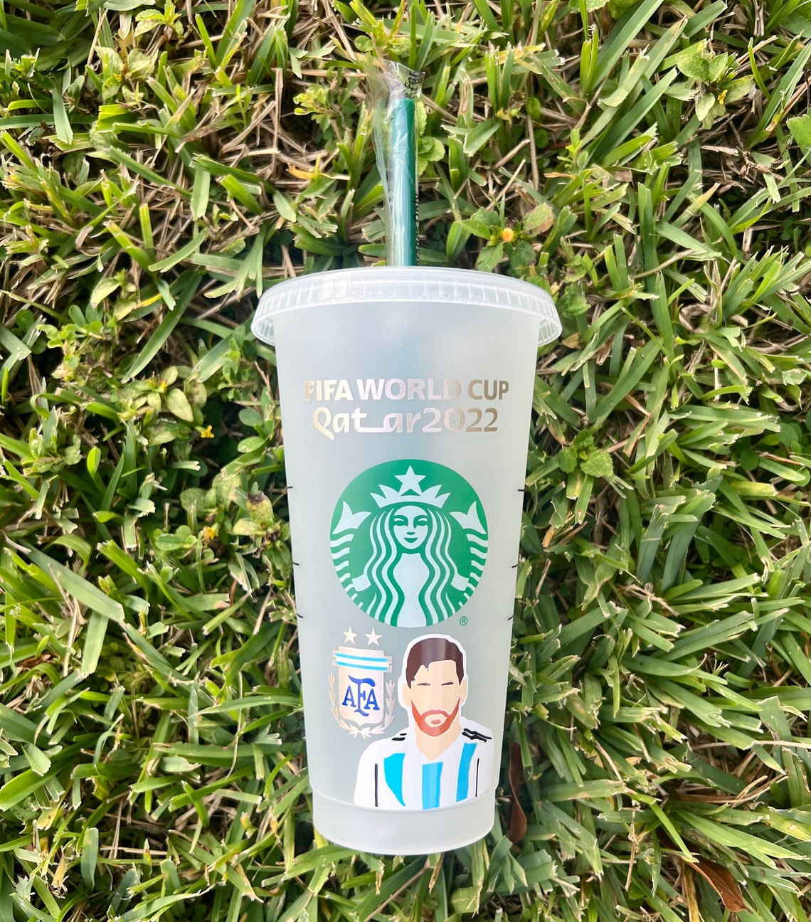 Messi World Cup Starbucks Cup - Etsy